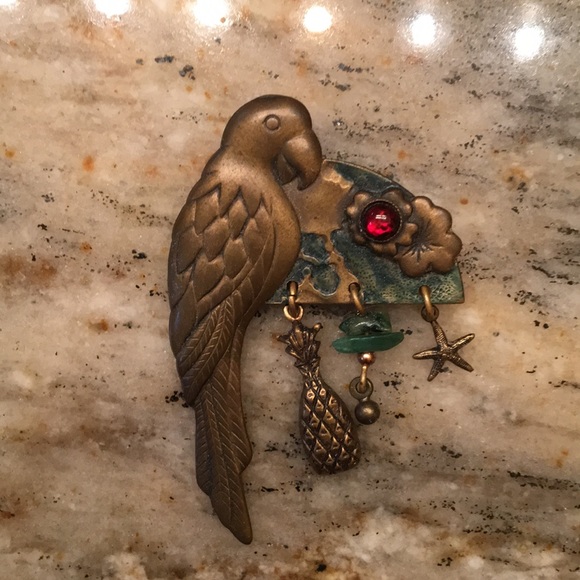 unknown | Jewelry | Parrot Pin | Poshmark